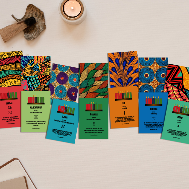 Culture Daily Inspiration Candle Lighting Kwanzaa Cards – Kinara Park Kids